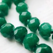 Pair Hand Knotted Faceted Jade Bead Necklaces - EVERNIQ
