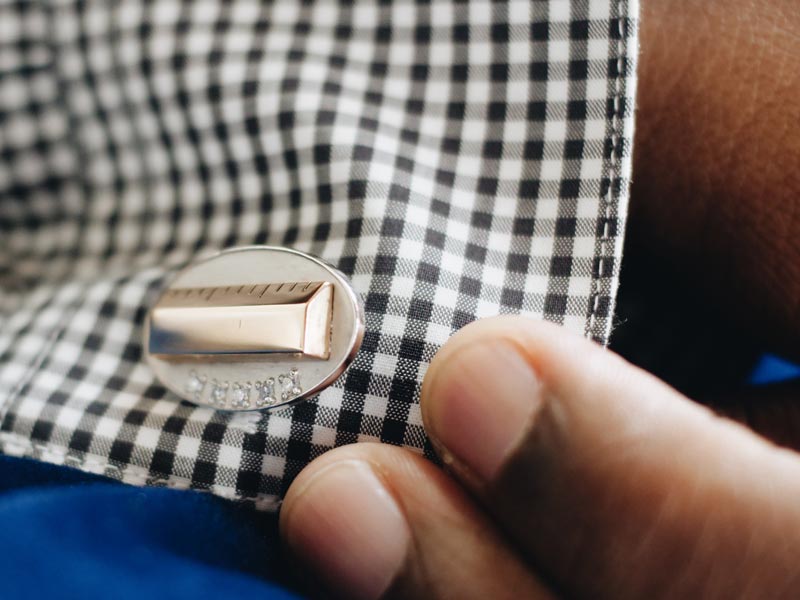 Diamond Ruler Cufflinks - EVERNIQ